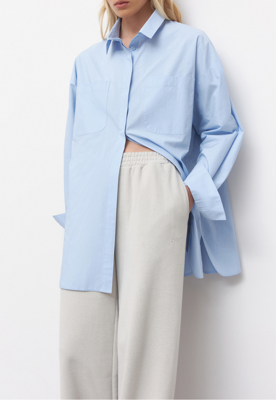 Bruno oversized shirt in light blue - buy at price 4,400 ₴ Buy Online ...